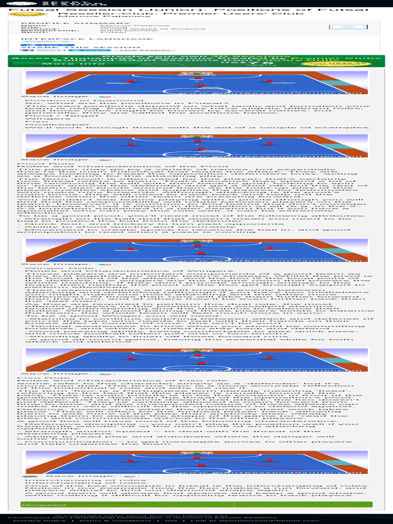 Futsal Positions of Futsal (Tactical Attacking PrinciplesFormations ...
