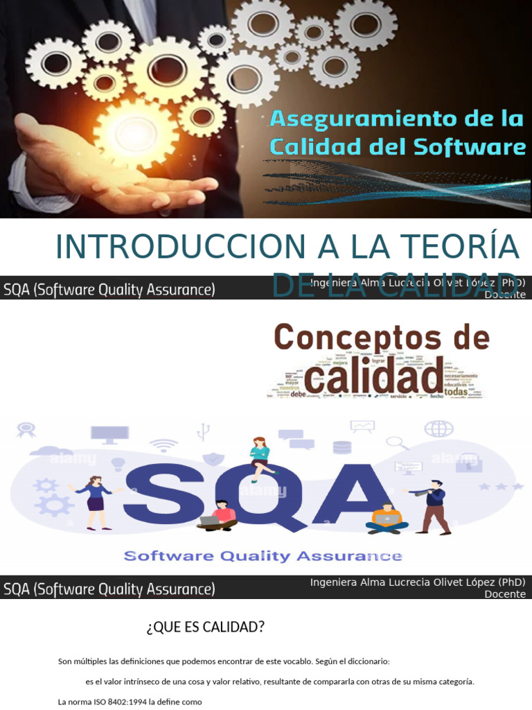 QSA MODULO1 ConceptosSobreCalidad - 01 | PDF