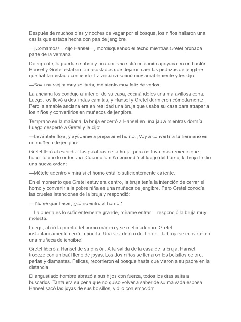Hanzel y Gretel | PDF