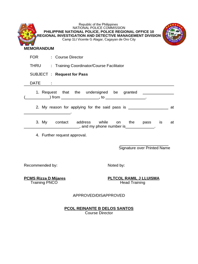 Passes Form 2024 | PDF
