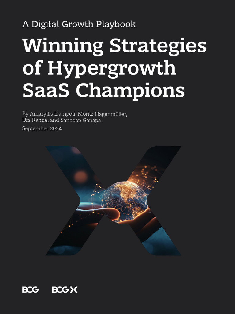 Winning Strategies of Hypergrowth Saas Champions by BCG 1732107593 | PDF | Corporate Finance ...