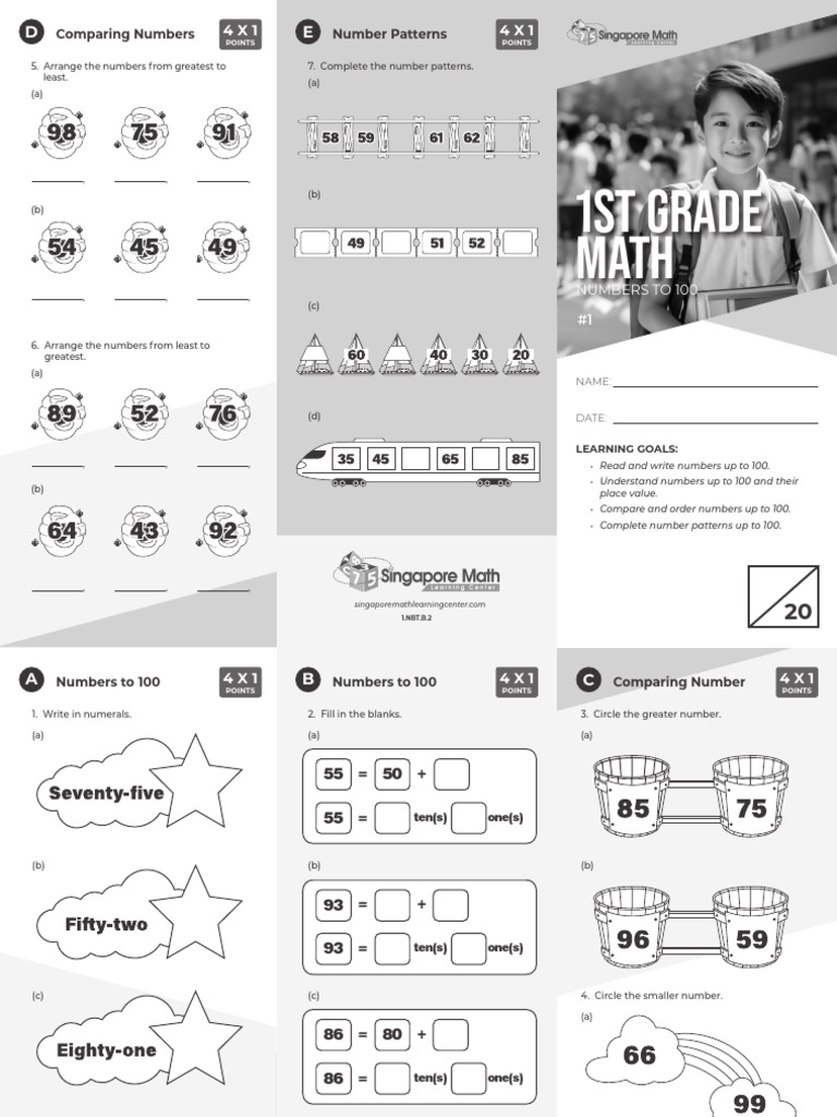 G1 Numbers to 100 #1_ | PDF