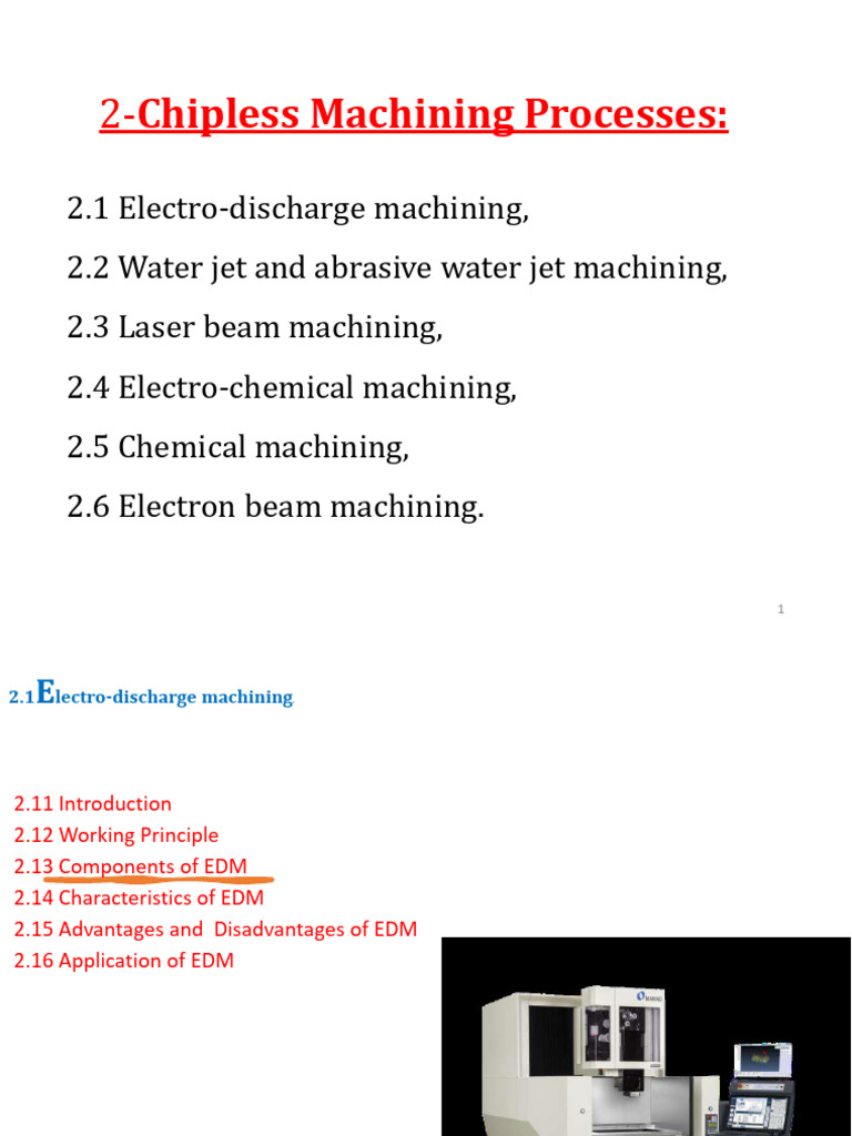 Electro-Discharge Machining Overview | PDF | Electrical Breakdown ...