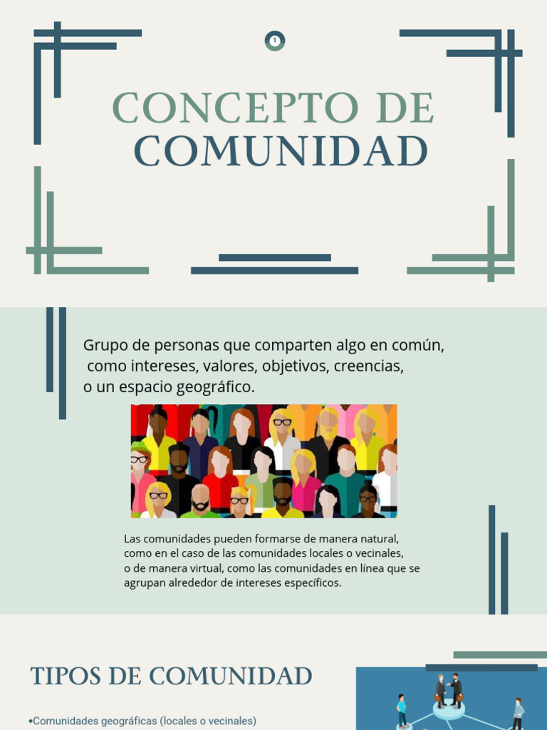 Tipos y Beneficios de las Comunidades | PDF