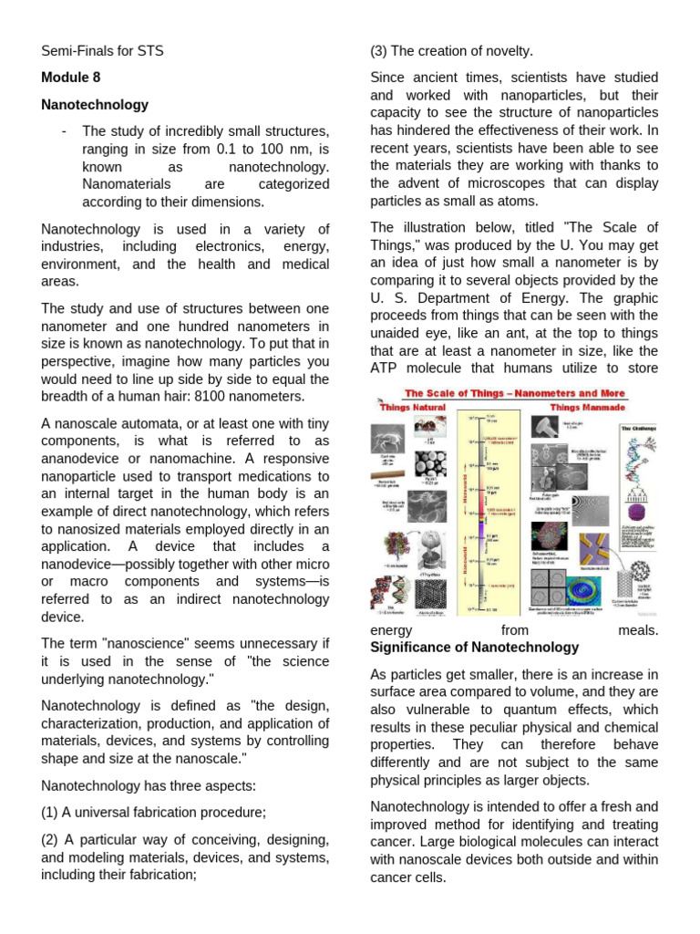 Semi Sts 20 1 Pdf Nanotechnology Genetically Modified Organism