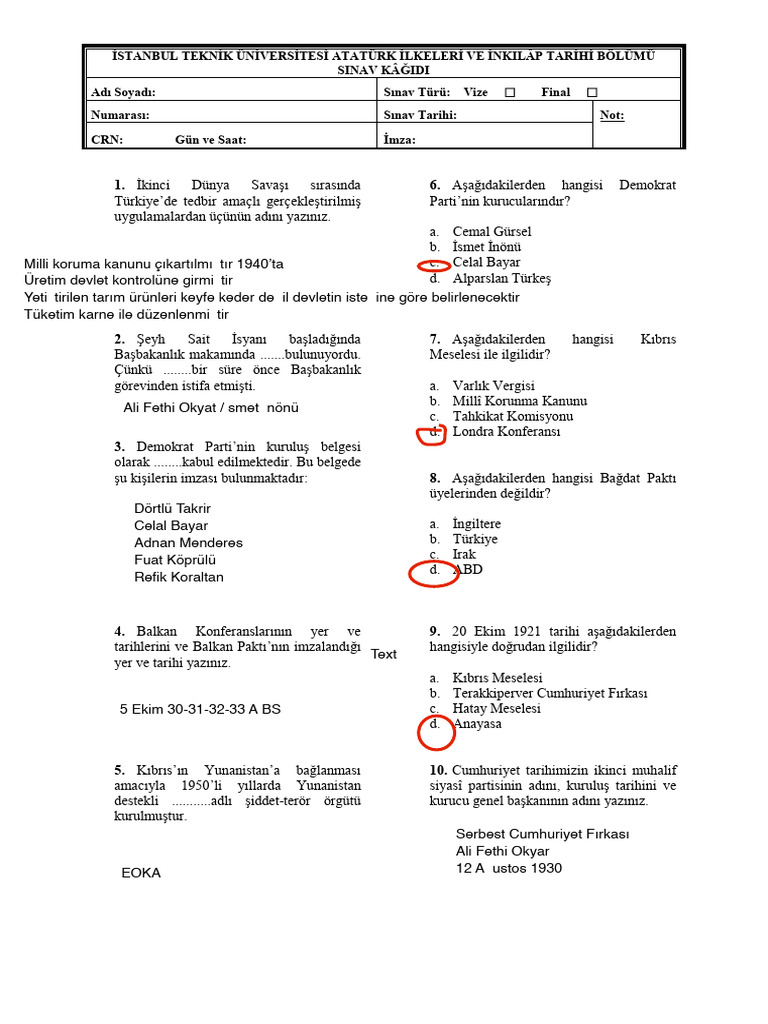 Ata2 Final Örneği | PDF