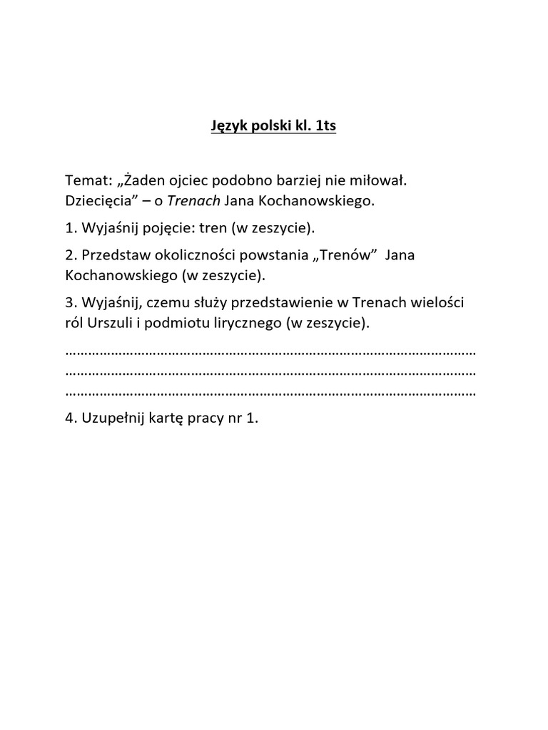 Klasa 1ts Jezyk Polski Marta W 1584956625 | PDF