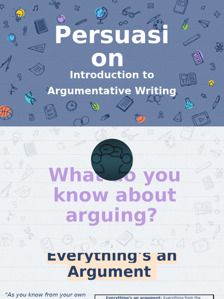 Q4_Persuasion Intro_Lesson PPT | PDF | Argument | Logos