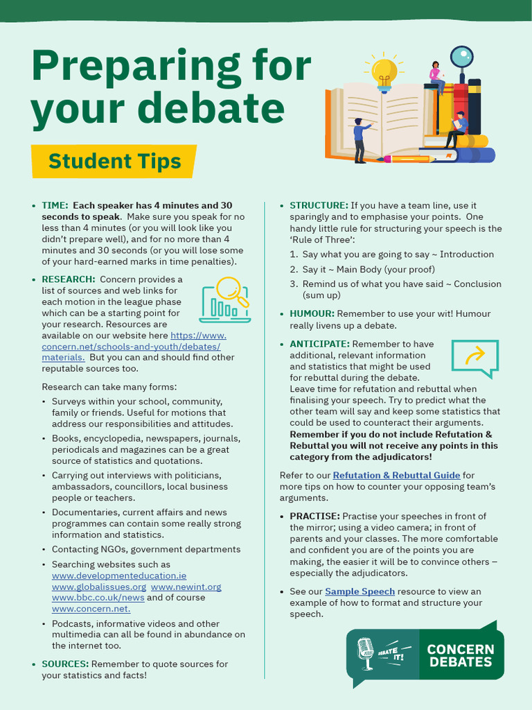 Debate Preparation Tips for Students | PDF | Human Communication