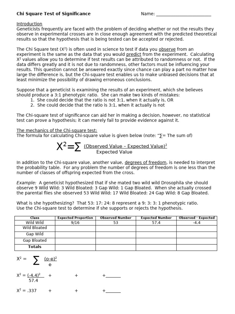 08 Chi Square Test of Signific | PDF | Chi Squared Test | P Value