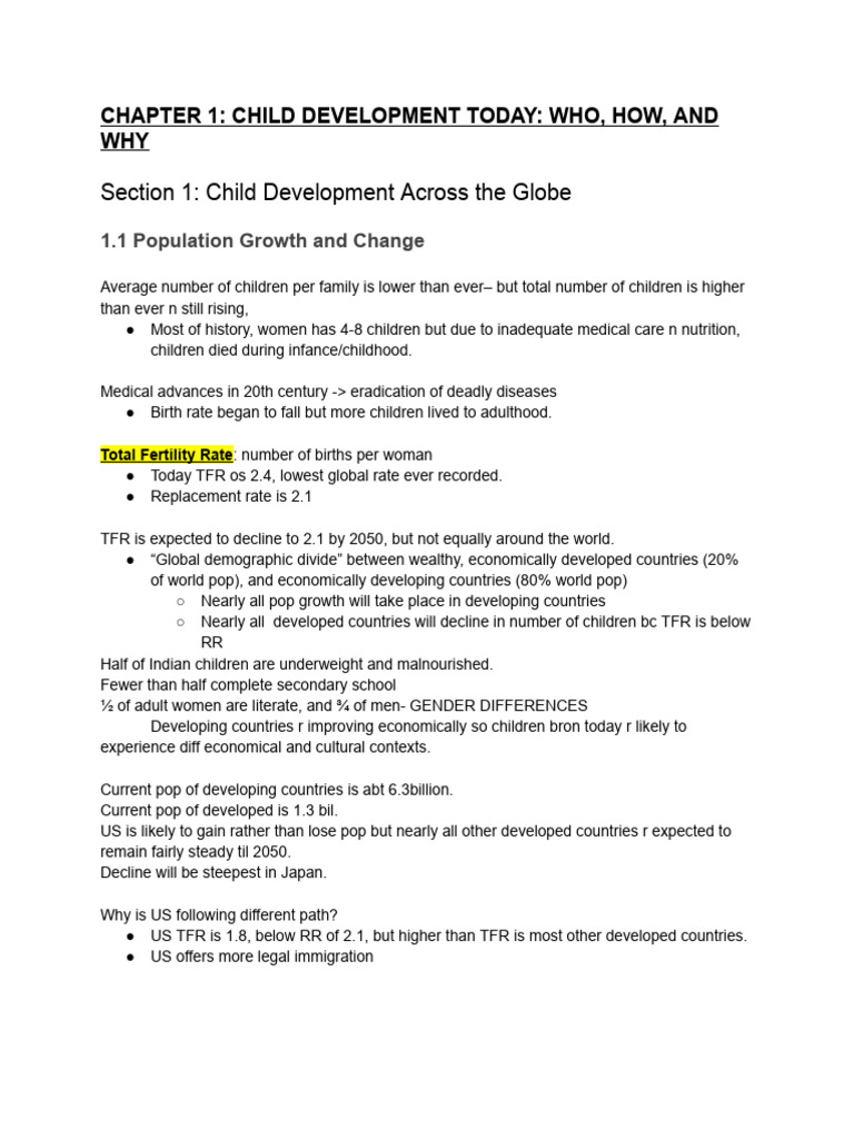 INFANT AND CHILD DEVELOPMENT NOTES | PDF | Cost Of Living | Adolescence