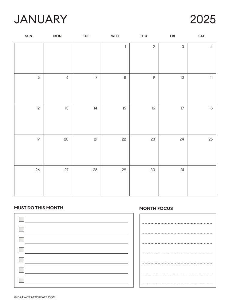 Calendar Vertical 2025 | PDF