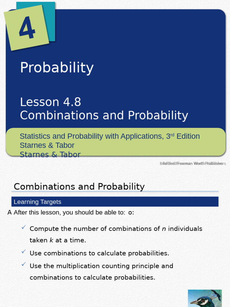 Combinations and Probability | PDF | Probability | Statistics