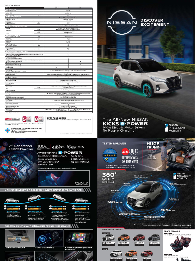 Nissan KICKS e POWER Leaflet 1 Fold | PDF
