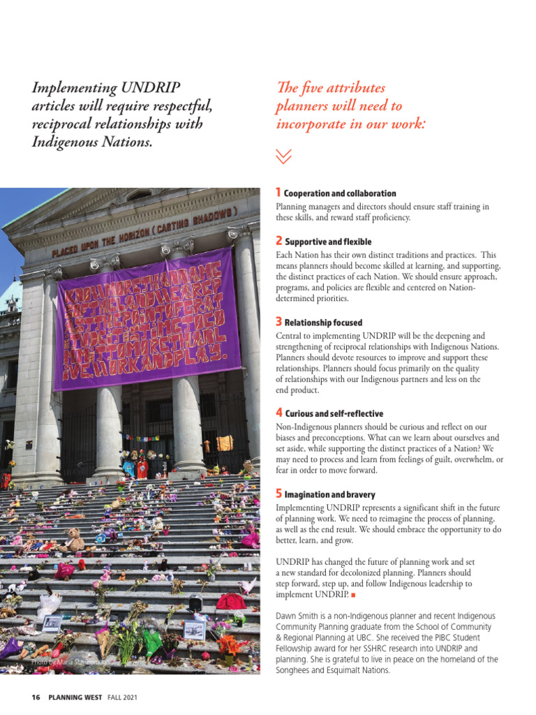 Key Attributes for UNDRIP Planning | PDF | Social Psychology