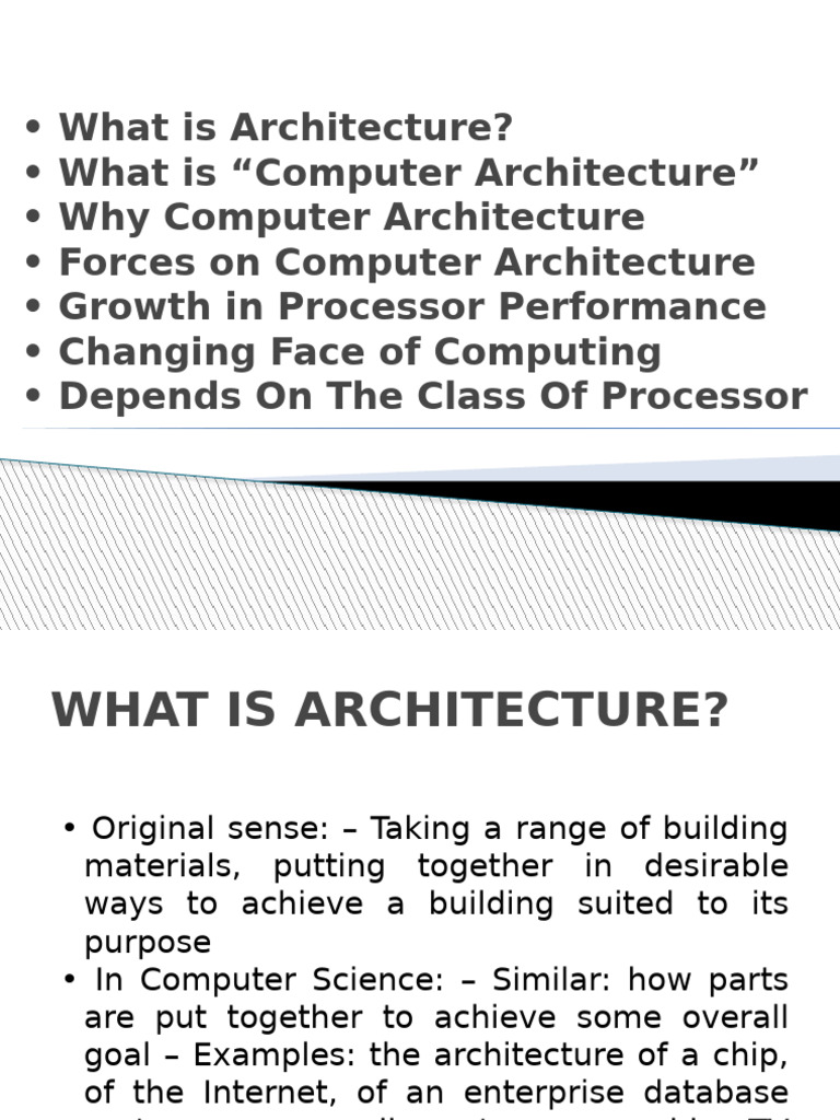 Understanding Computer Architecture Basics | PDF