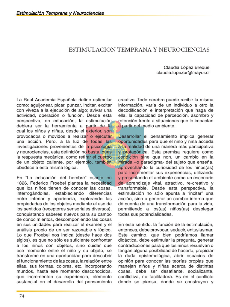 10 Estimulacion Temprana | PDF | Aprendizaje | Cerebro