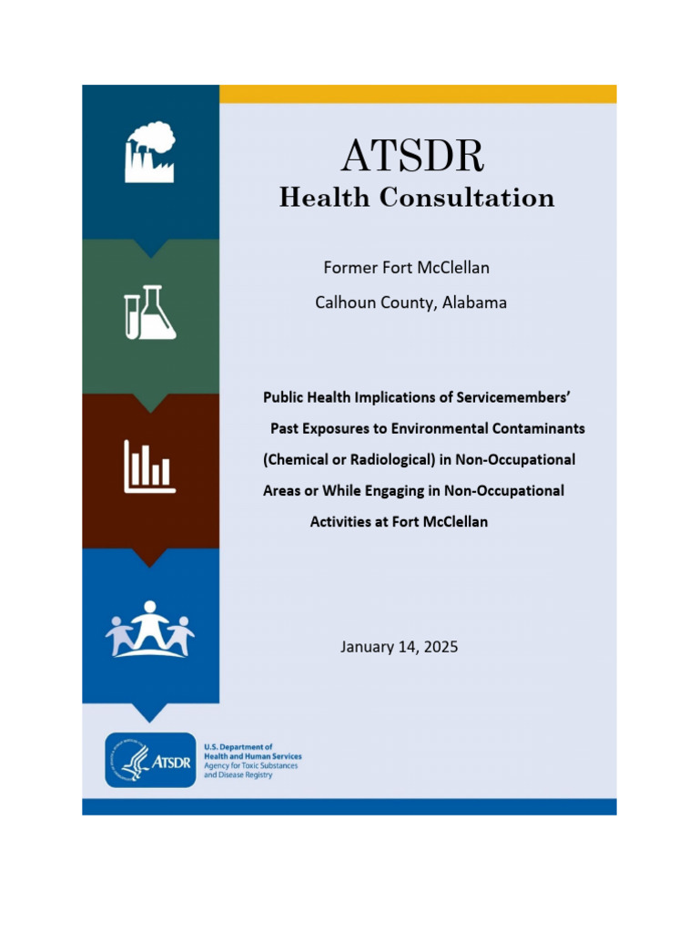 ATSDR Health Consultation - Former Fort McClellan | PDF | Drinking ...