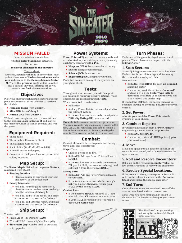 The Sin Eater A4 | PDF | Dice