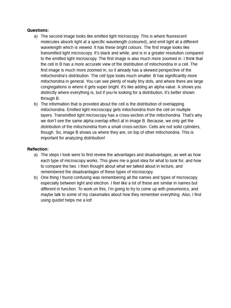 Biol200 Unit Worksheet 1 | PDF