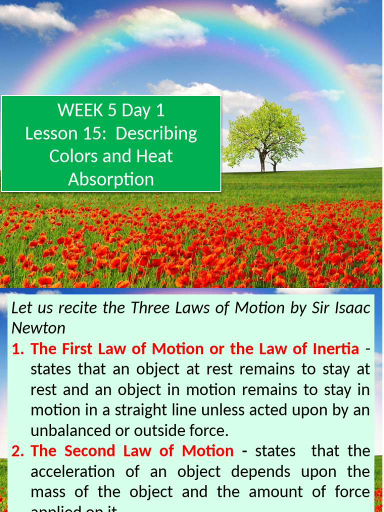 Colors & Heat Absorption Lesson | PDF | Color | Light