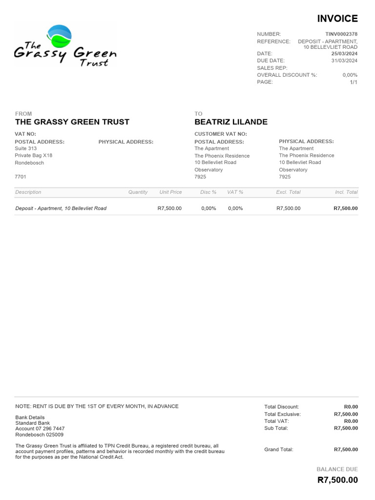 Tax Invoice - TINV0002378 - 25 - 03 - 2024 | PDF | Invoice | Value ...
