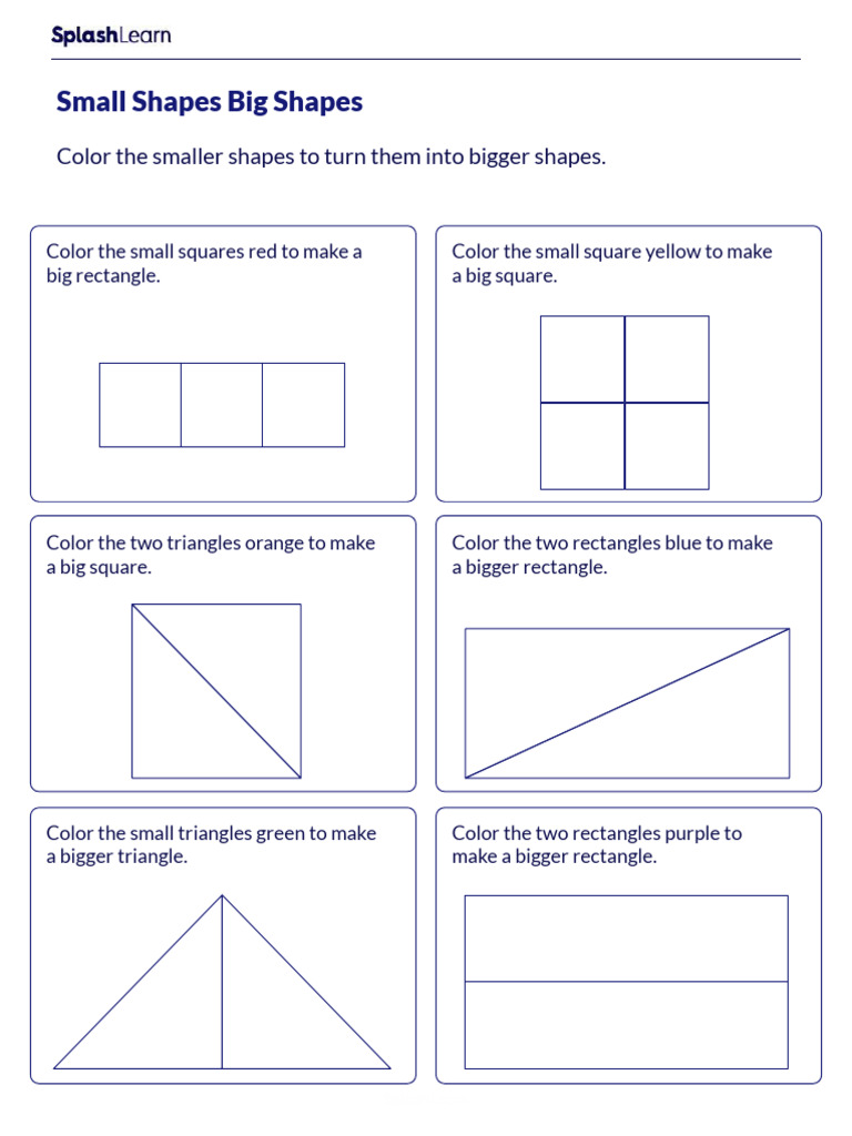 Create Shapes From Other Shapes Worksheet | PDF