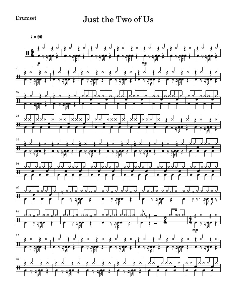 Just_the_Two_of_Us-Drumset | PDF