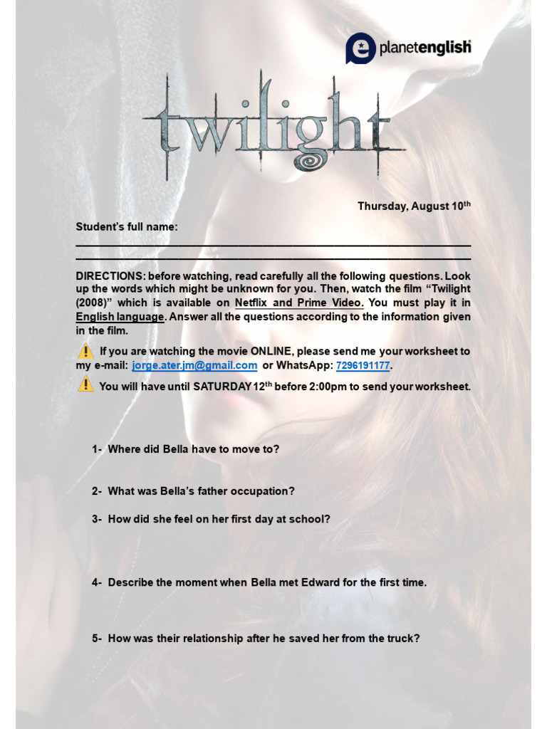 Film Study Guide for Students | PDF