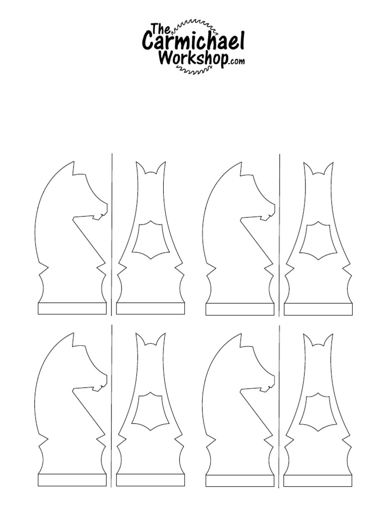 Knight Chess Piece Template Guide | PDF