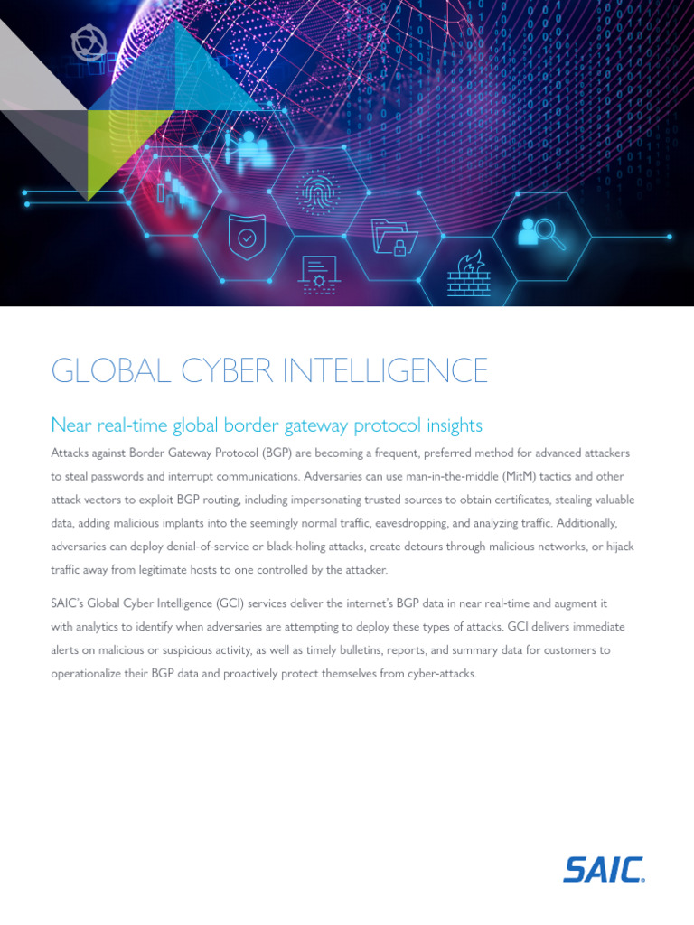Global Cyber Intelligence FS F | PDF | Internet | Denial Of Service Attack