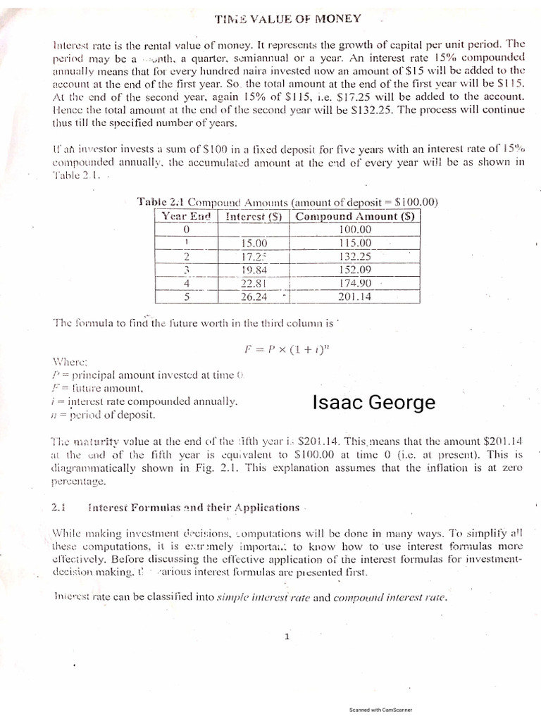 PRE 572 - Time Value of Money | PDF