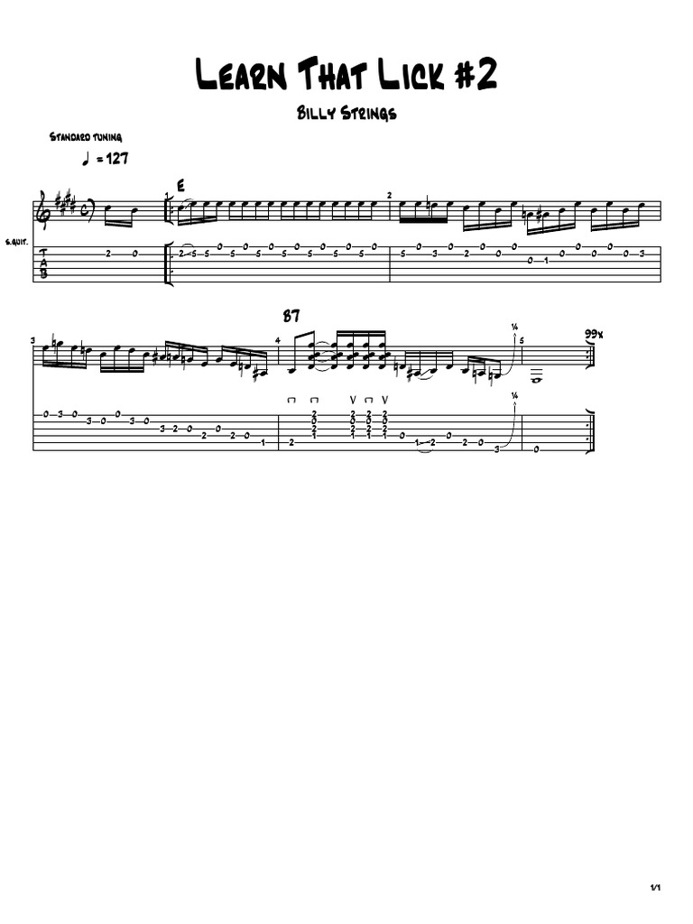 learn that lick #2 | PDF | Celtic Musical Instruments | Elements Of Music