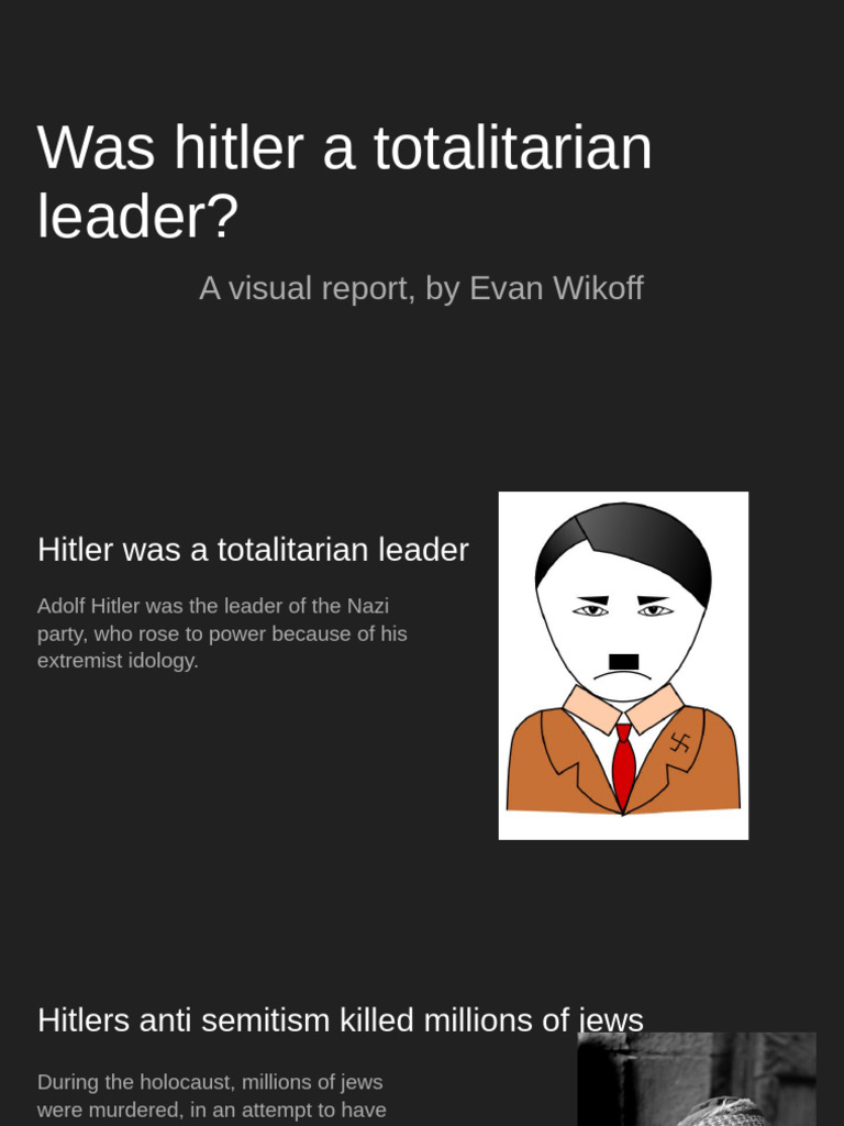 Was Hitler A Totalitarian Leader | PDF