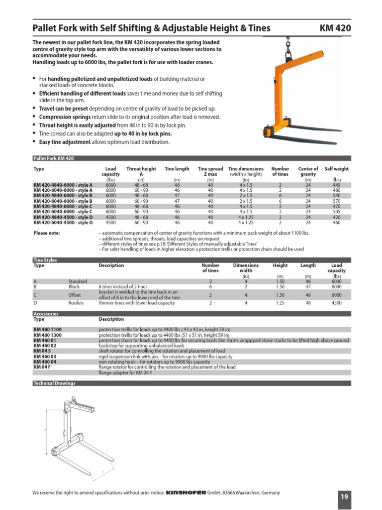 KM420-NA_eng | PDF | Pallet | Manufactured Goods