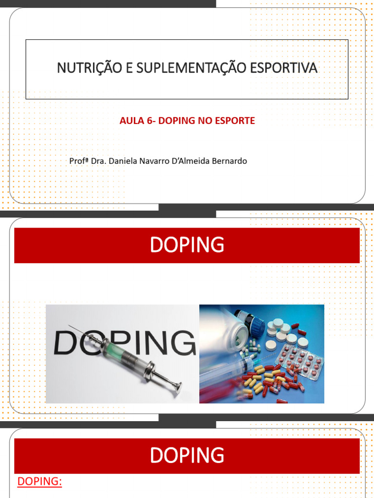 Efeitos Colaterais do Estrombol | PDF | Doping no esporte | Medicina ...