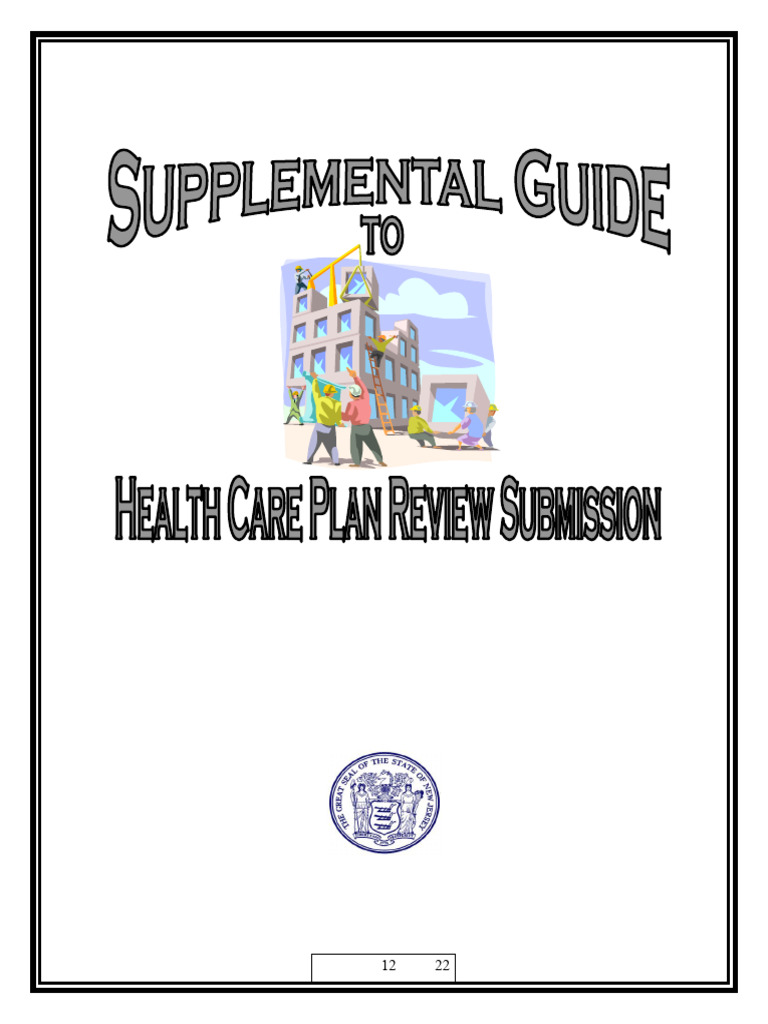 NJ Health Care Plan Review Guide | PDF | Assisted Living | Hospital
