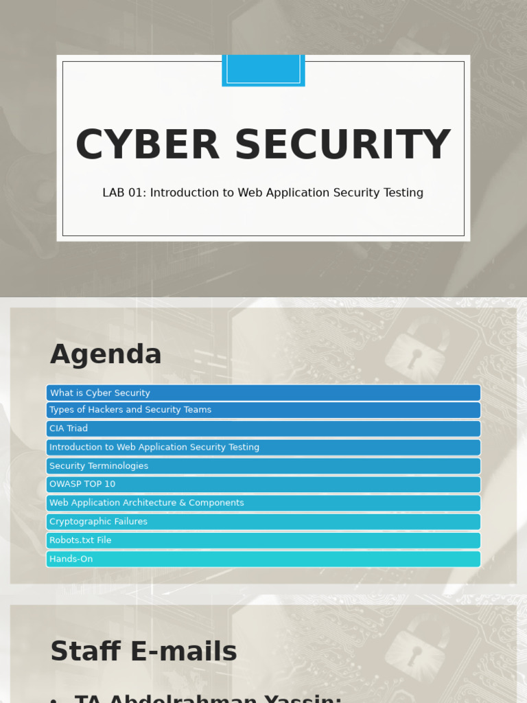 (CyberSec'24) Lab01 - Student Version | PDF | Dynamic Web Page | Security