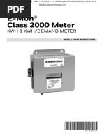 Electric Meter Reading Log Template | PDF