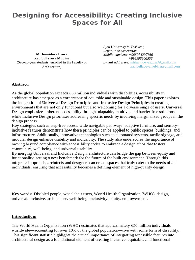 Designing For Accessibility | PDF | Accessibility | Usability