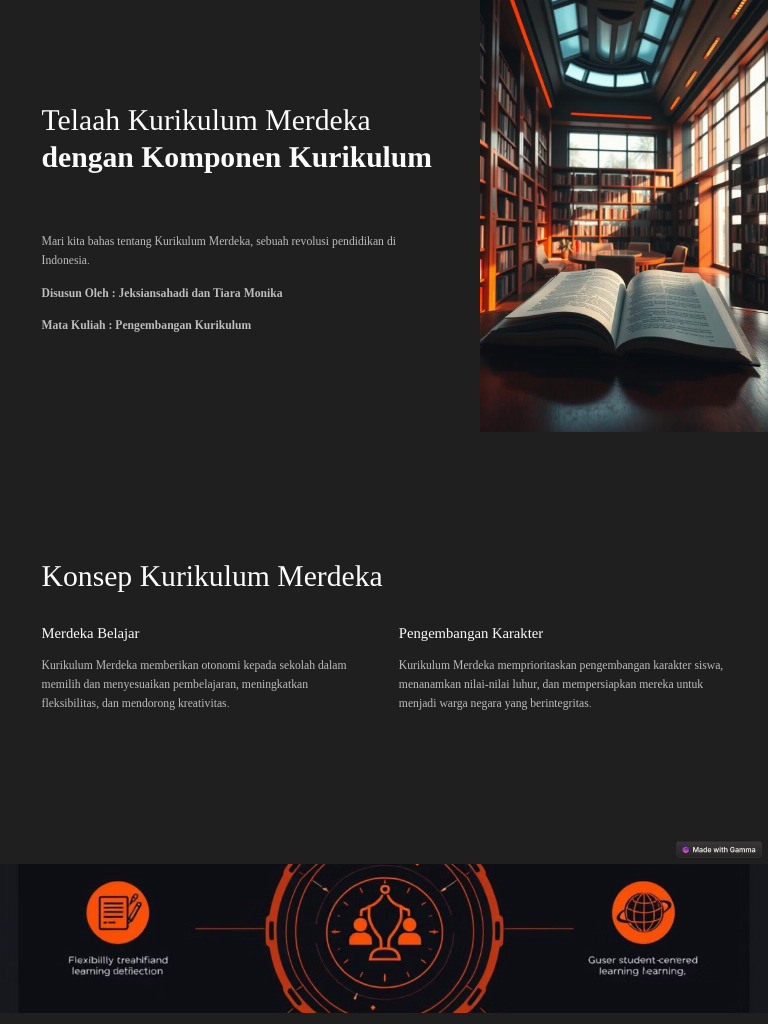 Telaah Kurikulum Merdeka Dengan Komponen Kurikulum | PDF