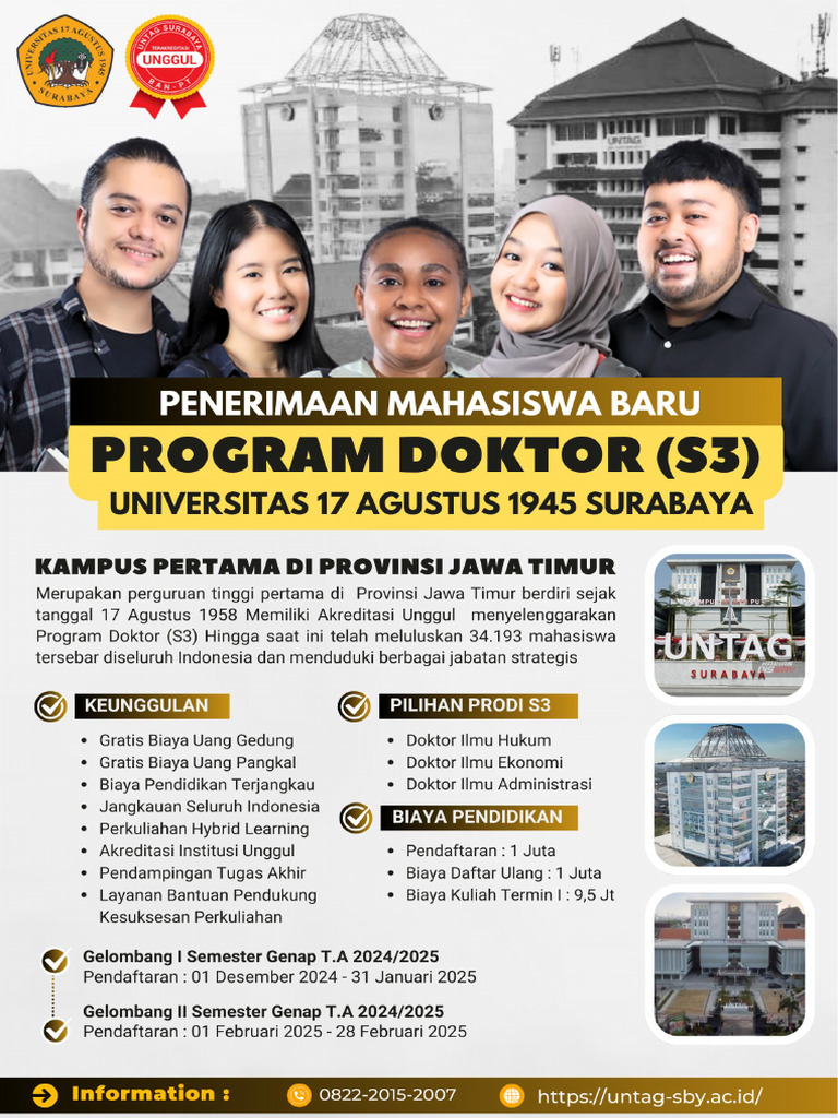 Brosur S3 Program Doktor Untag | PDF