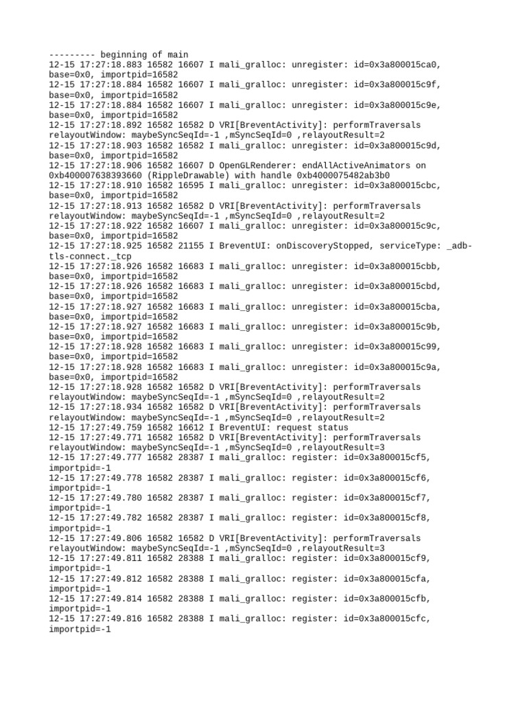 Logcat Ui 16582-20241215 1727 | PDF | Google | Linux