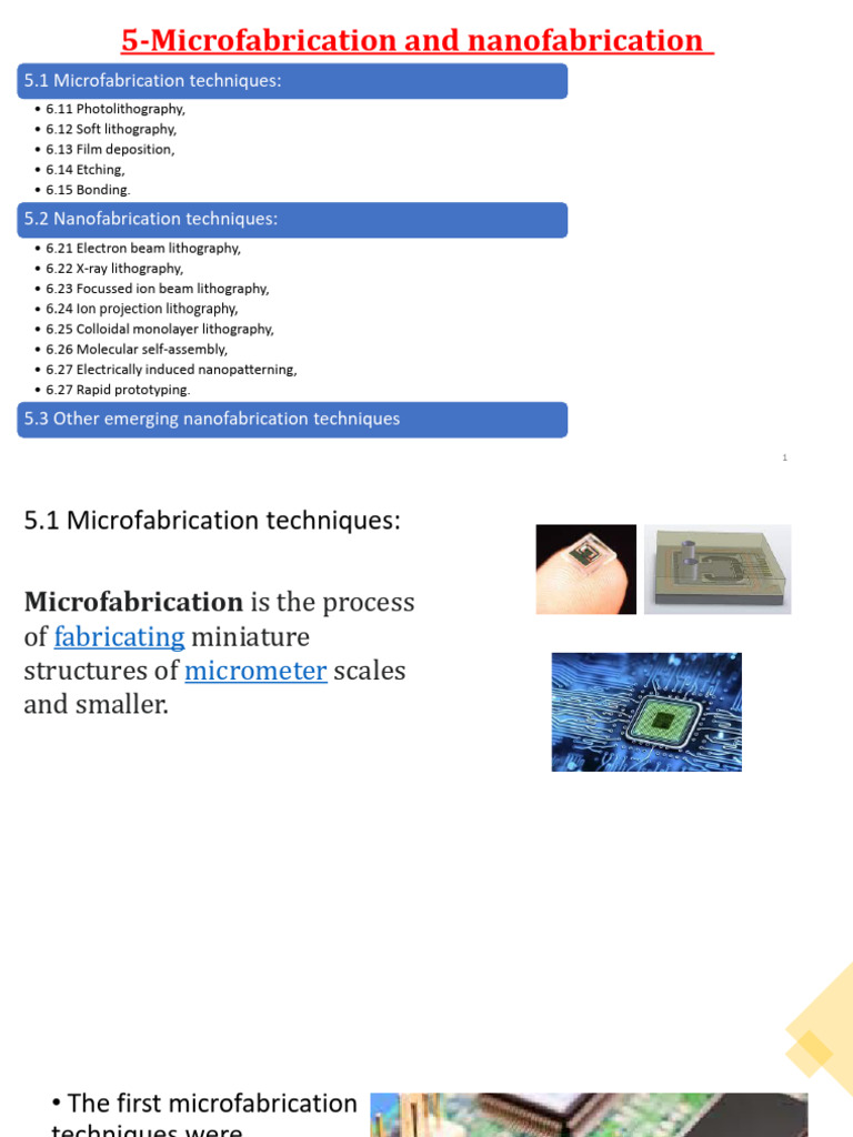 5-Microfabrication and Nanofabrication | PDF | Photolithography | Semiconductor Device Fabrication
