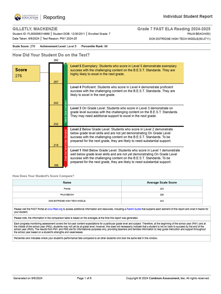 Grade 7 Fast Pm1 Ela Reading | PDF | Narration | Human Communication