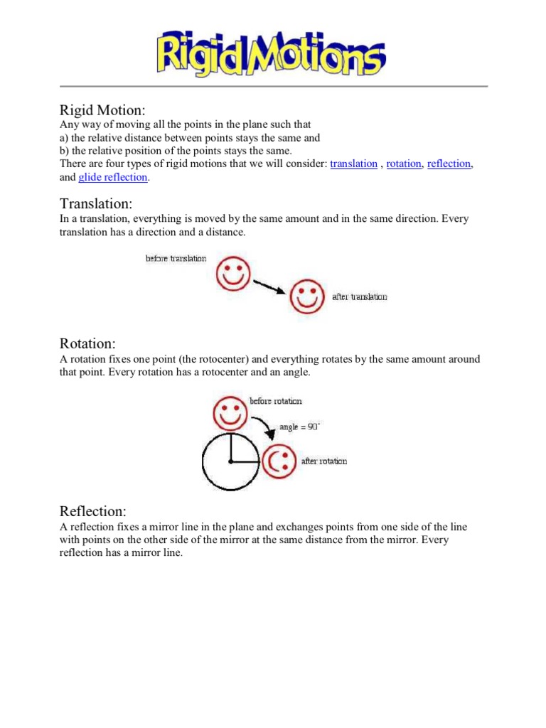 Rigid Motion | PDF