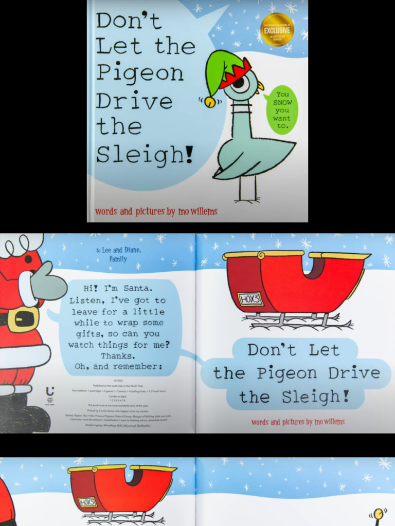 Don't Let The Pigeon Drive The Sleigh | PDF