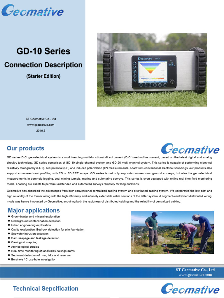 GD Series Geo-Electrical Systems Overview | PDF | Electrical Connector ...