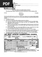 SSCE WAEC Stenography Past Questions and Answers | PDF