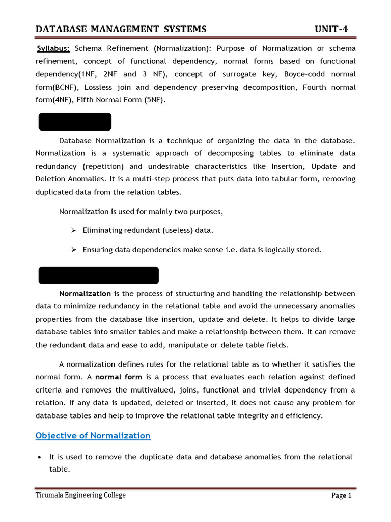 DBMS_UNTI-4 | PDF | Information Technology Management | Data Management